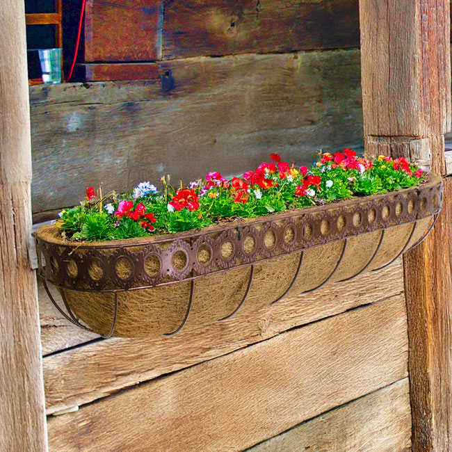 Austram Queen Anne Trough Planter, Bronze, 30" – BirdYard Direct