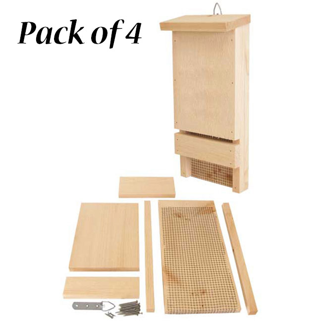 Coveside Bat House Kits, 12 bats each, Pack of 4 – BirdYard Direct