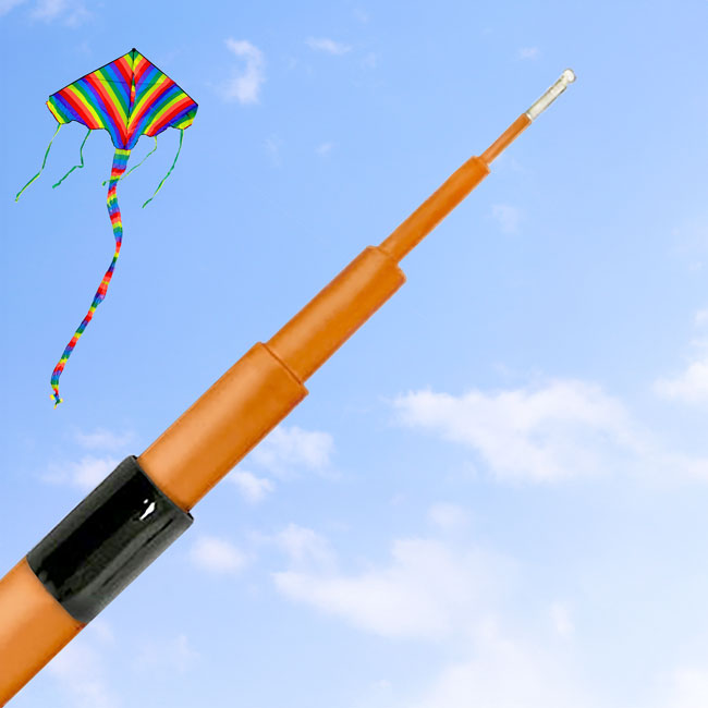Jackite Fiberglass Telescoping Kite Pole, Orange, 31' – BirdYard Direct