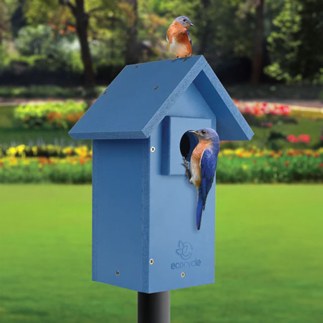 Nature's Way Bluebird Bungalow Recycled Plastic Bird House – BirdYard ...