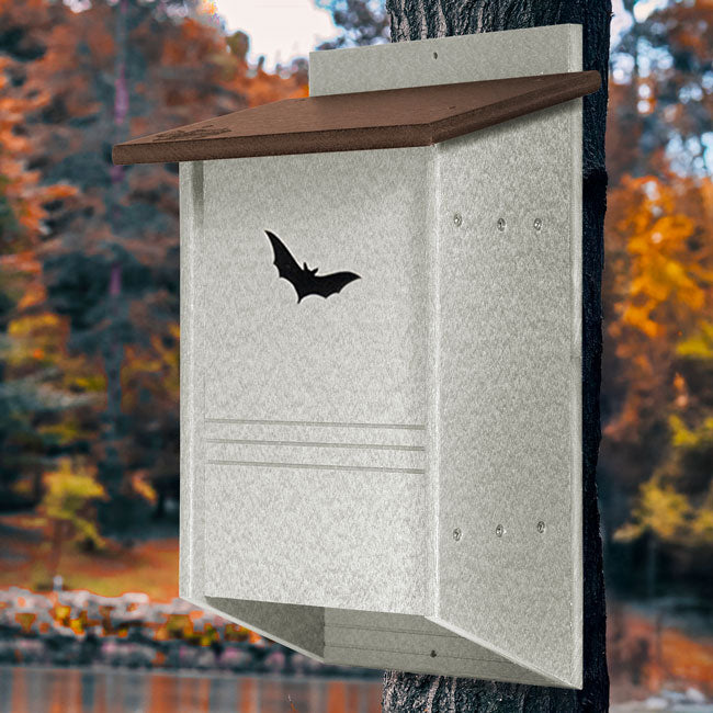 Amish Made Recycled Plastic Triple Cell Bat House, 40 bats – BirdYard ...