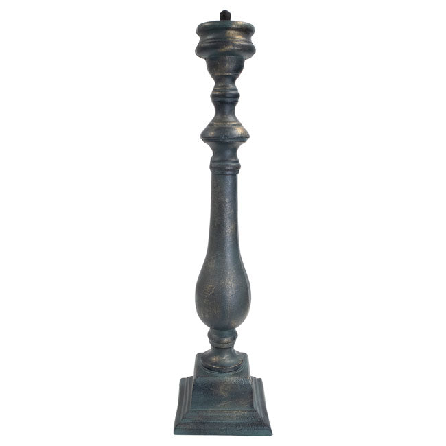 Rome Cast Aluminum Spindle Pedestal, Verdigris, 22" – BirdYard Direct