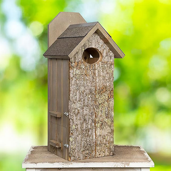 Uncle Dunkel's Bark Clad Wood Duck House – BirdYard Direct