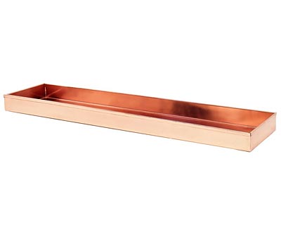 Achla Copper Plant Tray, 29"L – BirdYard Direct