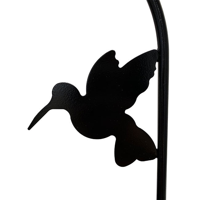 American GardenWorks Hummingbird Shepherd Hook, Black, 5'6"H – BirdYard ...