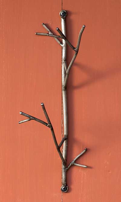 Ancient Graffiti Double Twig Hanging Hook, Gray, 13"H – BirdYard Direct