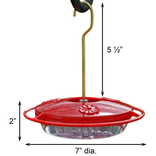 Aspects HummZinger Mini Hummingbird Feeder, 8 oz. – BirdYard Direct
