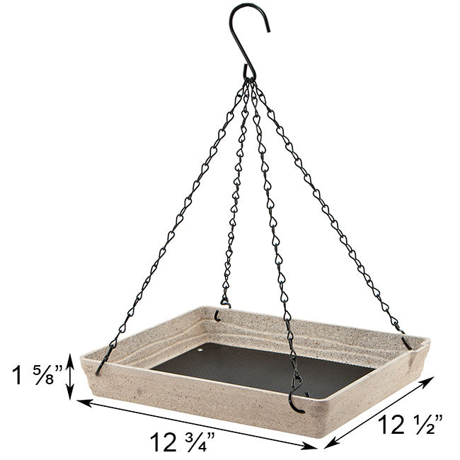 Audubon Plant Fiber-Based Premium Hanging Platform Feeder – BirdYard Direct