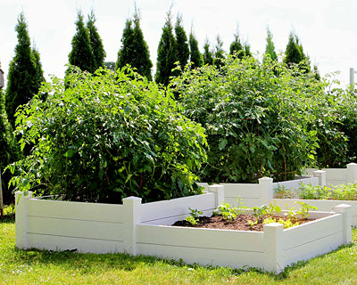 Dura-Trel Split Level Raised Planter/Sand Box, 8'L x 4'W – BirdYard Direct