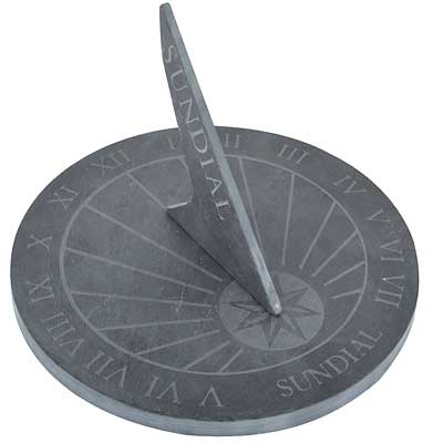 Esschert Design Slate Sundial, Gray, 9.75" dia. – BirdYard Direct