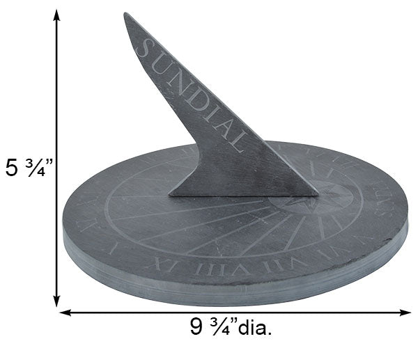 Esschert Design Slate Sundial, Gray, 9.75" dia. – BirdYard Direct