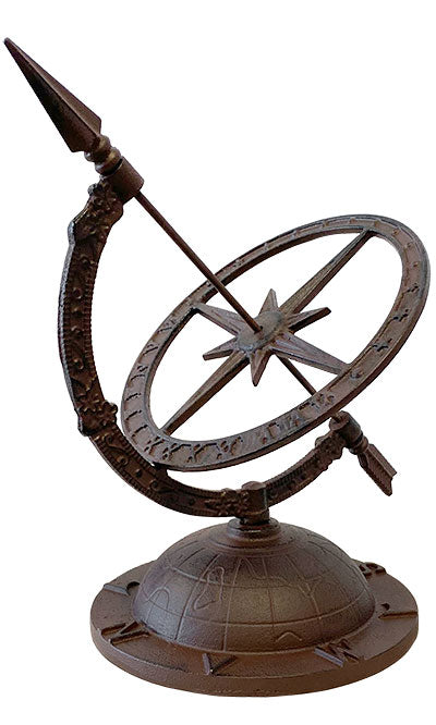 Esschert Design Cast Iron Armillary Sundial with Starburst – BirdYard ...