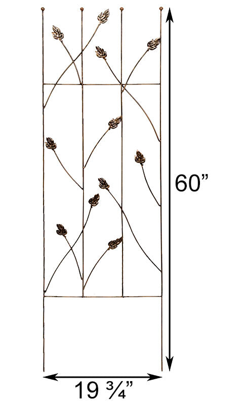 Gardman Leaf Trellis, Antique, 60"H – BirdYard Direct