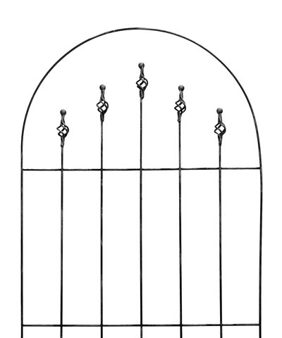 Gardman Finial Trellis, Black, 72"H – BirdYard Direct