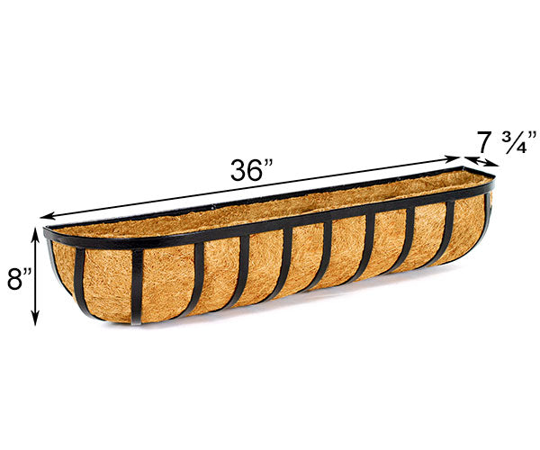 Gardman Forge Wall Troughs with Coco Liners, 36"L, set of 4 – BirdYard ...