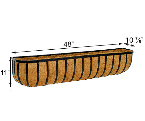 Gardman Forge Wall Trough with Coco Liner, 48"L – BirdYard Direct