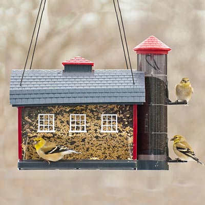 Heritage Farms Red Barn Bird Feeder – BirdYard Direct
