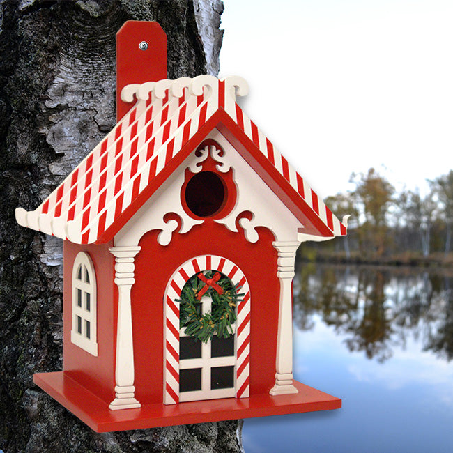 Home Bazaar Candy Cane Bird House – BirdYard Direct