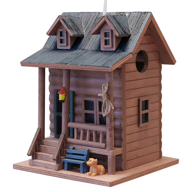 Home Bazaar Log Cabin Bird House – BirdYard Direct