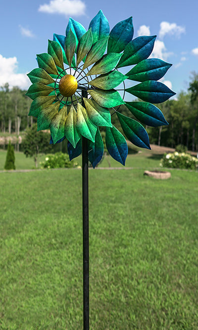 Marshall Kinetic Monterey Wind Spinner, Blue & Green, 93"H – BirdYard ...