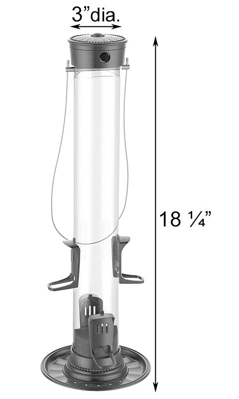 More Birds SureFill Metal Thistle Tube Bird Feeder – BirdYard Direct