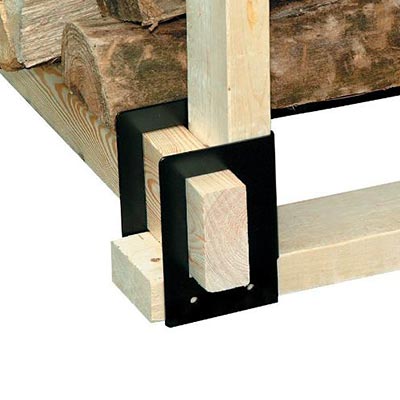 Panacea Log Rack Brackets, Black, 4 Piece – BirdYard Direct