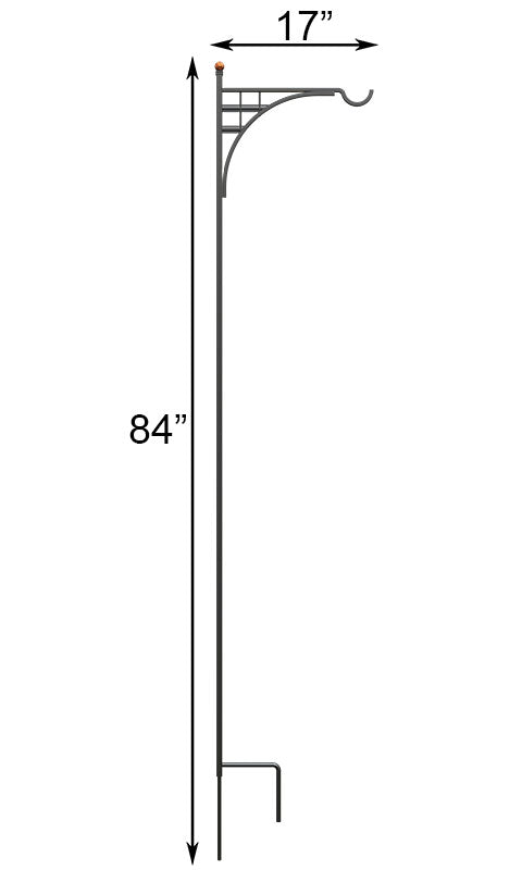 Panacea Modern Farmhouse Shepherd Hook, Black, 7'H – BirdYard Direct