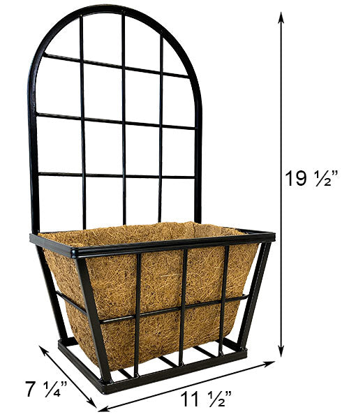 Panacea Modern Farmhouse Wall Planter w/Trellis, 11.5"W – BirdYard Direct