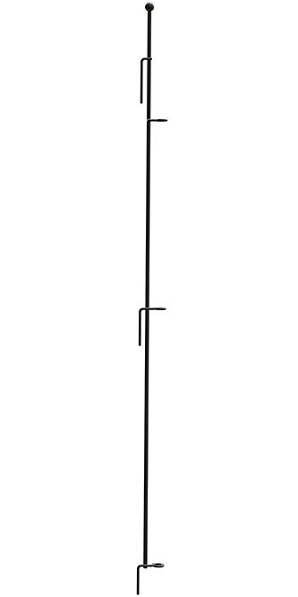 Panacea Square Grid Fence Latch Post, Black, 48"H – BirdYard Direct