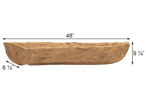Panacea Planter Box Coco Fiber Liner, 48"L – BirdYard Direct