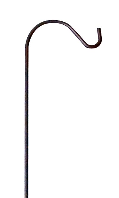 Panacea Heavy-Duty Single Shepherd Hook, Black, 5'10"H – BirdYard Direct