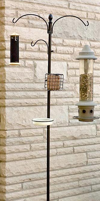 Panacea Wild Bird Feeding Station Kit, Black, 7'1" – BirdYard Direct