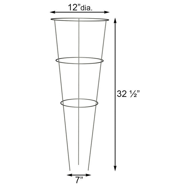 Panacea Round Tomato & Pepper Towers, Galvanized, Pack of 10 – BirdYard ...