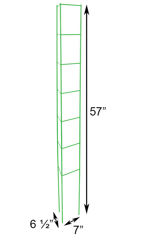 Panacea Vegetable Ladder Plant Supports, Green, 57"H, 6 Pack – BirdYard ...
