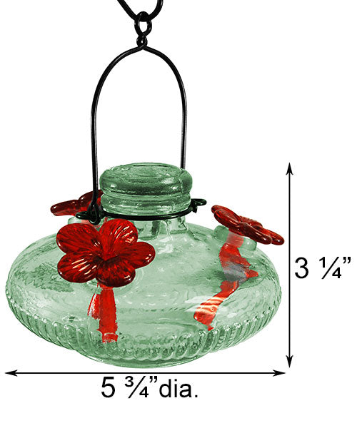 Parasol Bloom Hummingbird Feeder, Green, 16 oz. – BirdYard Direct