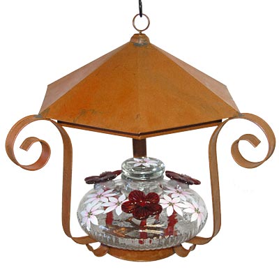 Parasol Bloom Shelter Botanica Hummingbird Feeder, Clear – BirdYard Direct