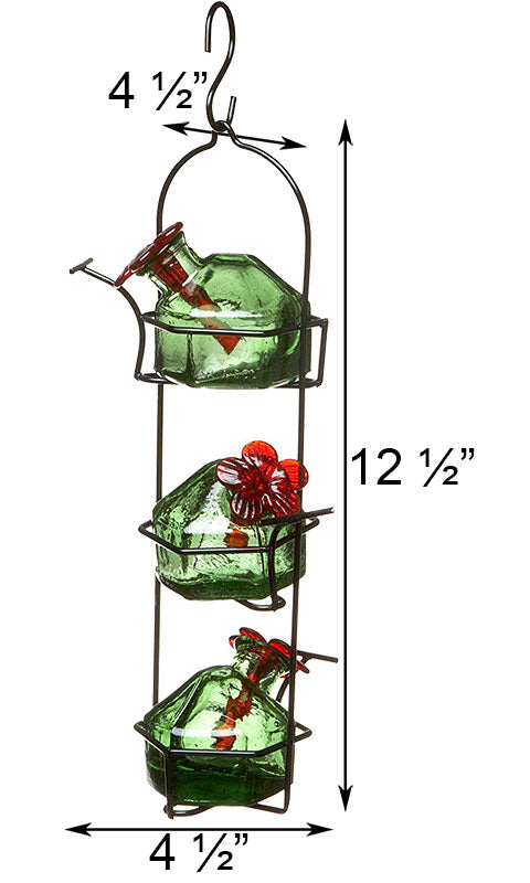 Parasol Lunch Pail Hummingbird Feeder, Green, 10.5 oz. – BirdYard Direct