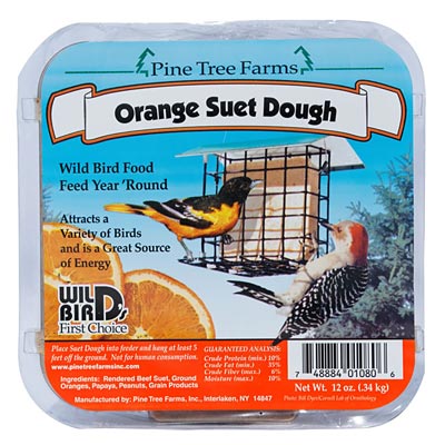 Pine Tree Farms Orange Suet Dough, 12 oz., Pack of 12 – BirdYard Direct