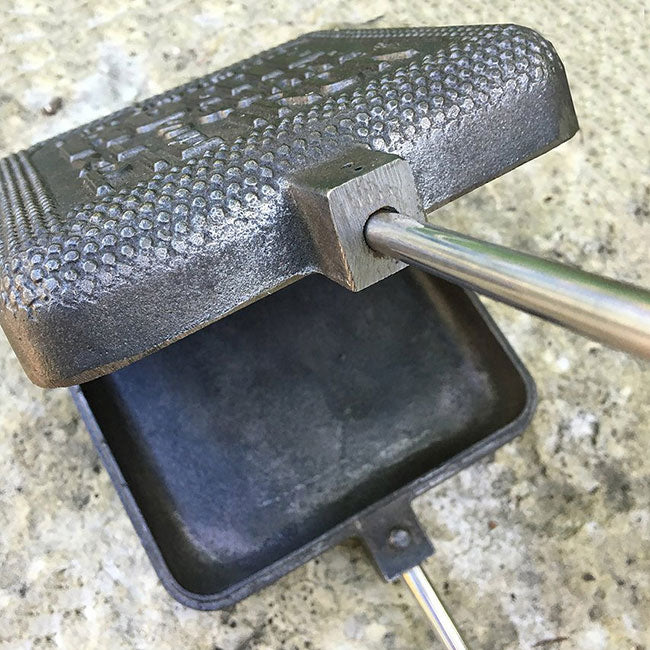 Rome Cast Iron Extra Large Square Pie Iron – BirdYard Direct