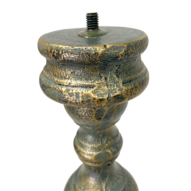 Rome Cast Aluminum Spindle Pedestal, Antique Brass, 22" – BirdYard Direct