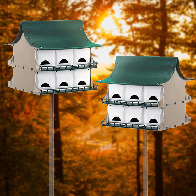 S&K Dual Purple Martin Houses, Expandable Option, 24 Rooms – BirdYard ...