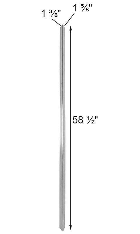 S&K Replacement A Section for 12' Triangular Poles, 58.5"L – BirdYard ...