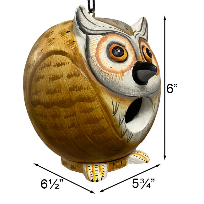 Songbird Essentials Gord-O Bird House, Owl – BirdYard Direct