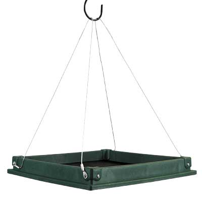 Songbird Essential Large Hanging Platform Bird Feeder, Green – BirdYard ...