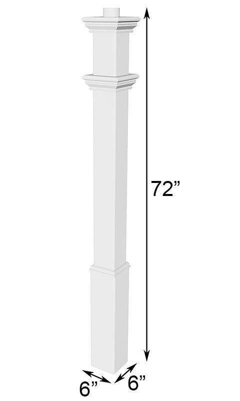 New England Sturbridge Lamp Post, White – BirdYard Direct