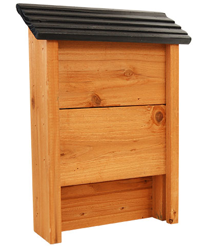 Woodlink Wooden Bat Shelter with Black Roof, 15 bats – BirdYard Direct