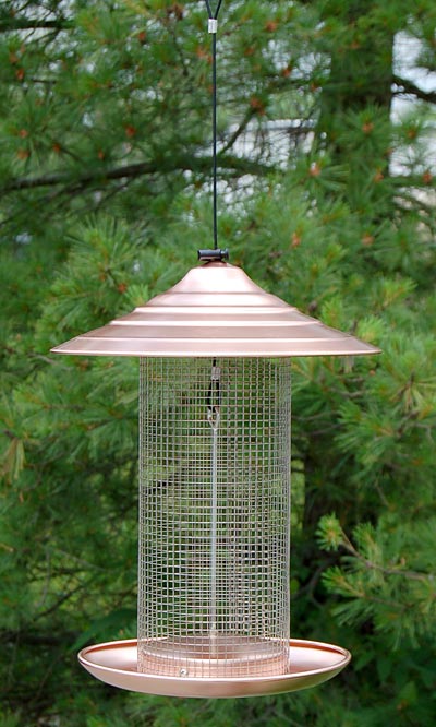 Woodlink Brushed Copper Sunflower Bird Feeder – BirdYard Direct