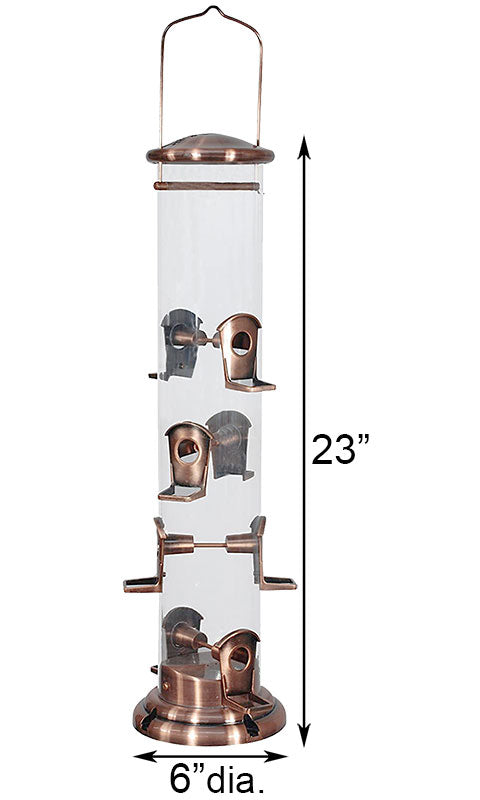 Woodlink Copper Mega Tube Bird Feeder – BirdYard Direct