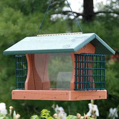 Woodlink Going Green Premier Bird Feeder with Suet Cages – BirdYard Direct